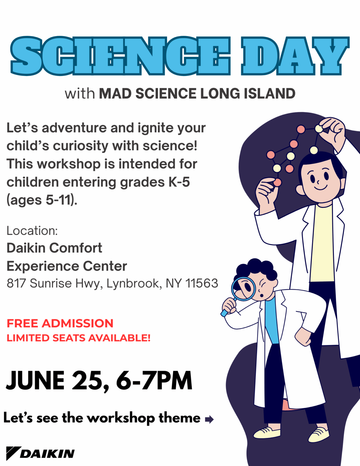June 2025 – Children’s Science Event – Daikin Comfort Experience Center